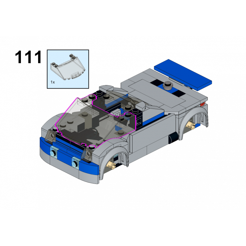 Speedster Lego 76917 alternate build 5
